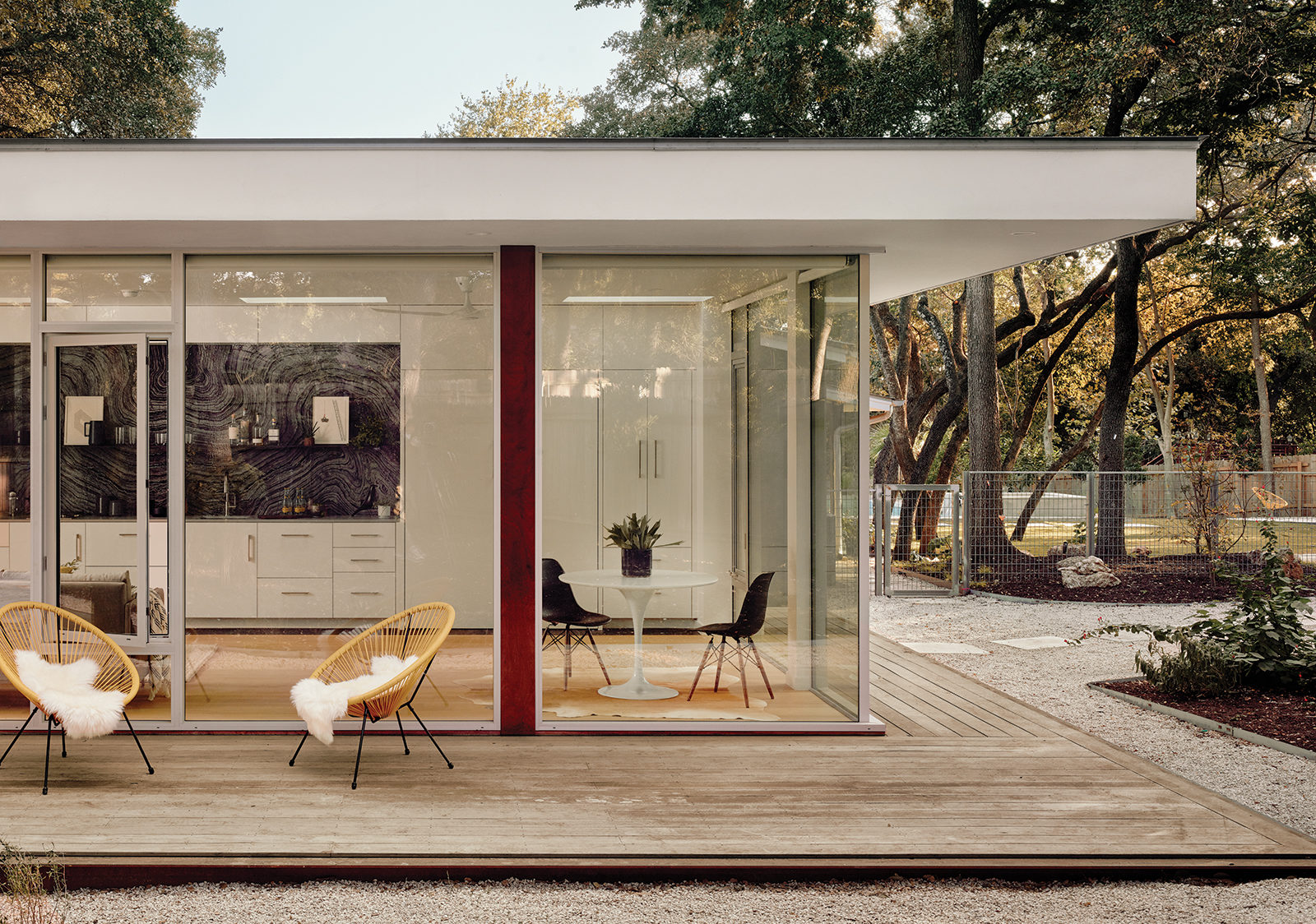 This Glass and Limestone ADU Feels Bigger on the Inside - Austin Home